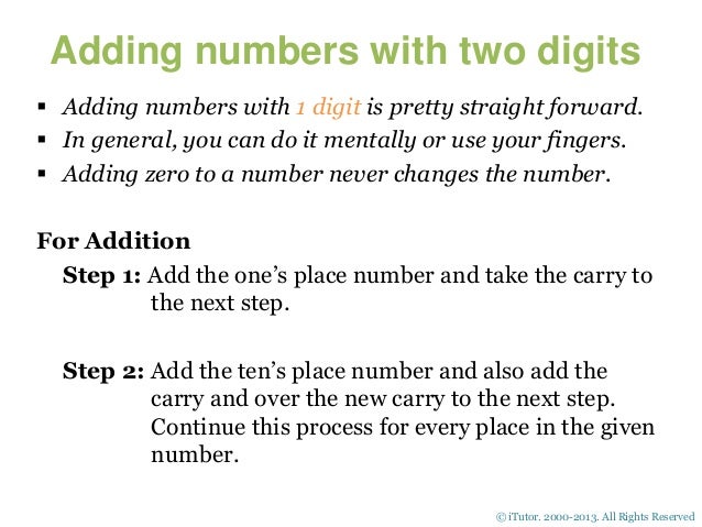 Basic math (addition)