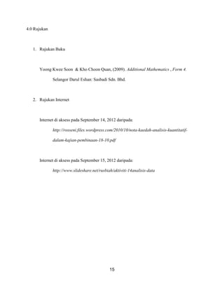 Kajian ringkas, statistik "Persepsi pelajar terhadap kurangnya aktiviti riadah pada waktu petang ...