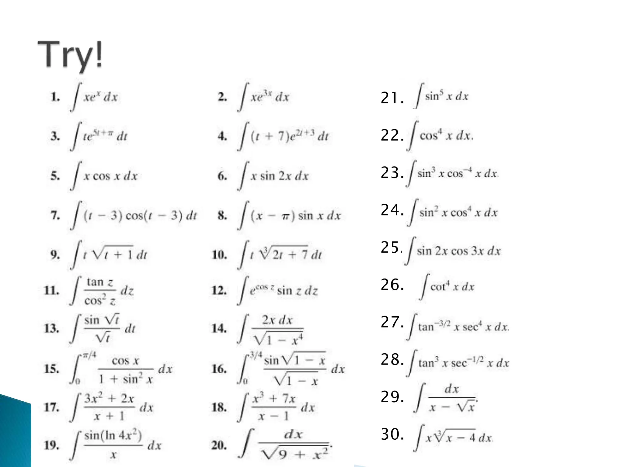 Basic mathematics integration | PPTX | Physics | Science