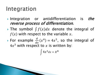 Basic mathematics integration | PPTX | Physics | Science