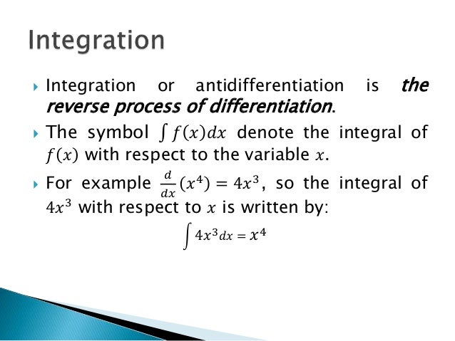 Basic mathematics integration