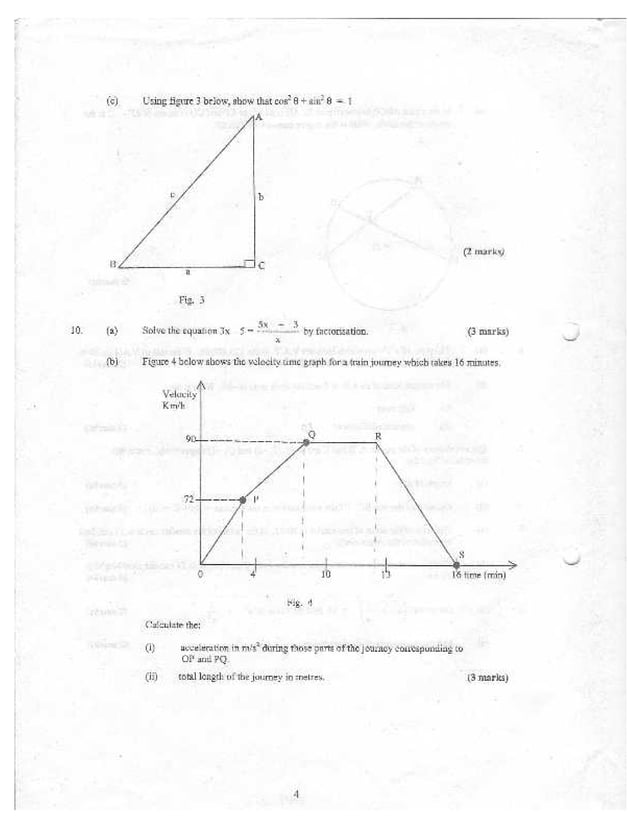 Basic math iv 2004 | PDF