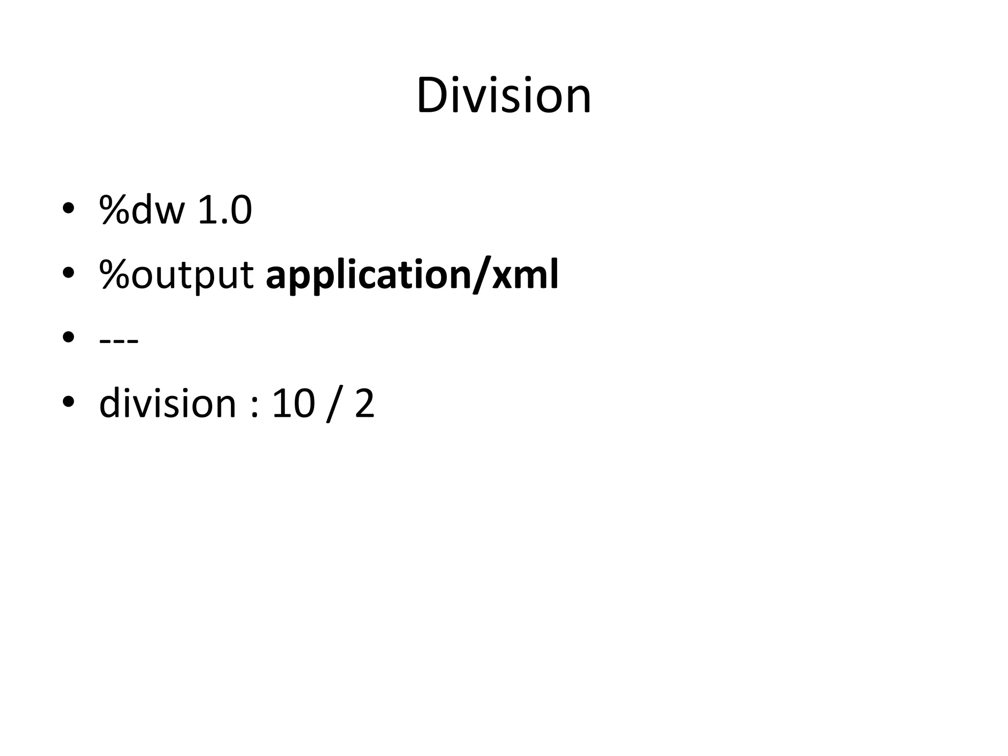 Basic math operations using dataweave | PPTX