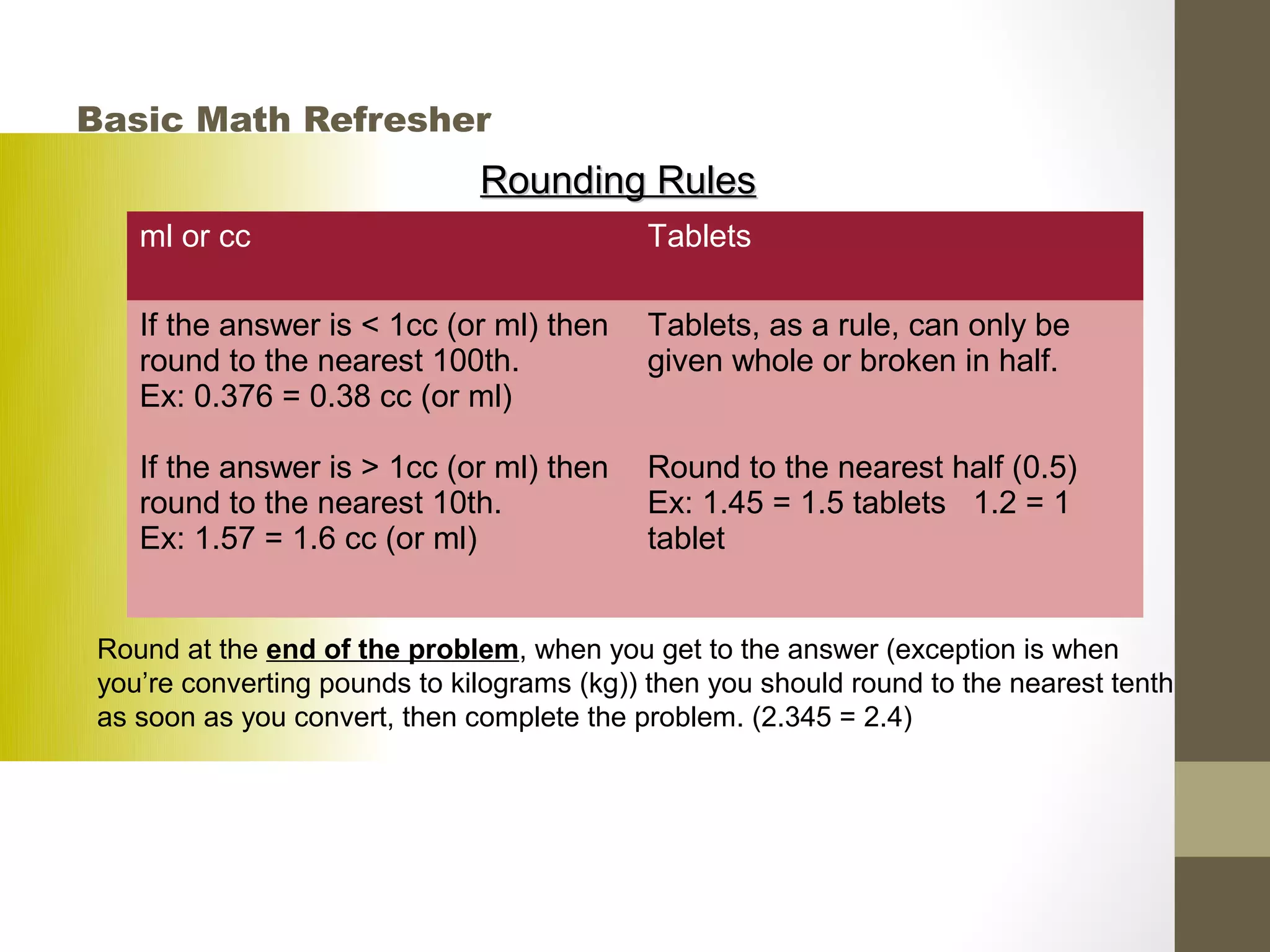 Basicmathrefresher | PPT