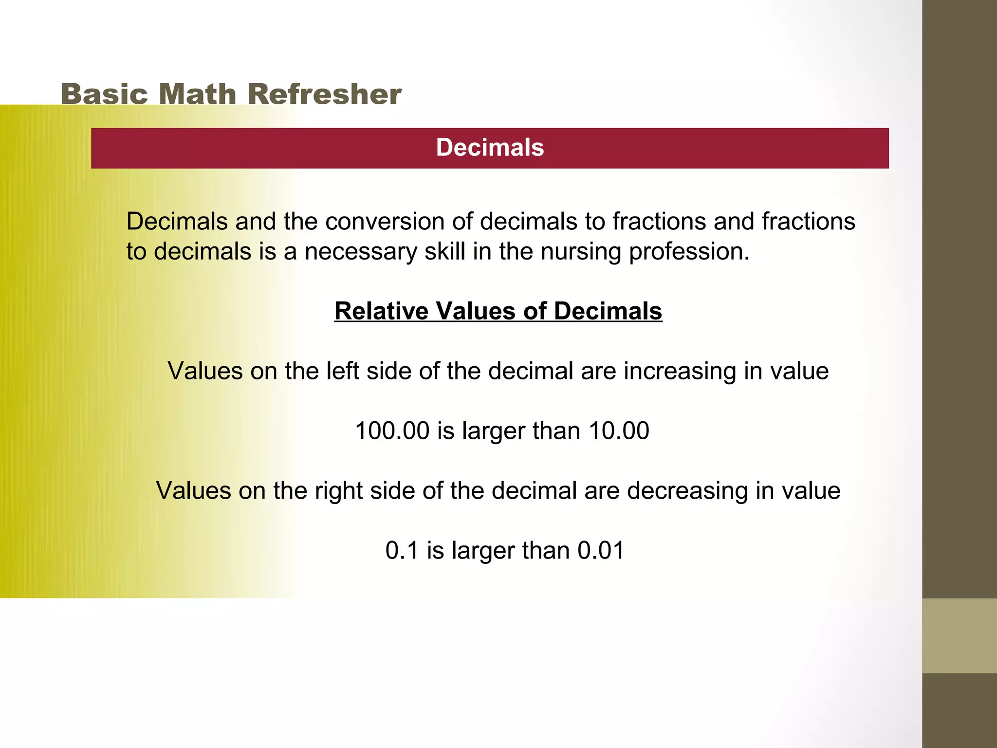 Basicmathrefresher | PPT