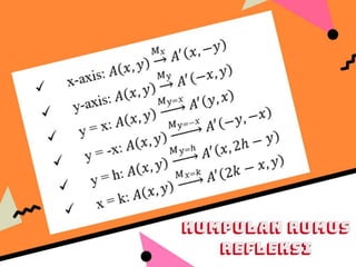 Basic Math Project: Transformasi Geometri | PPTX | Homework and Study | Education