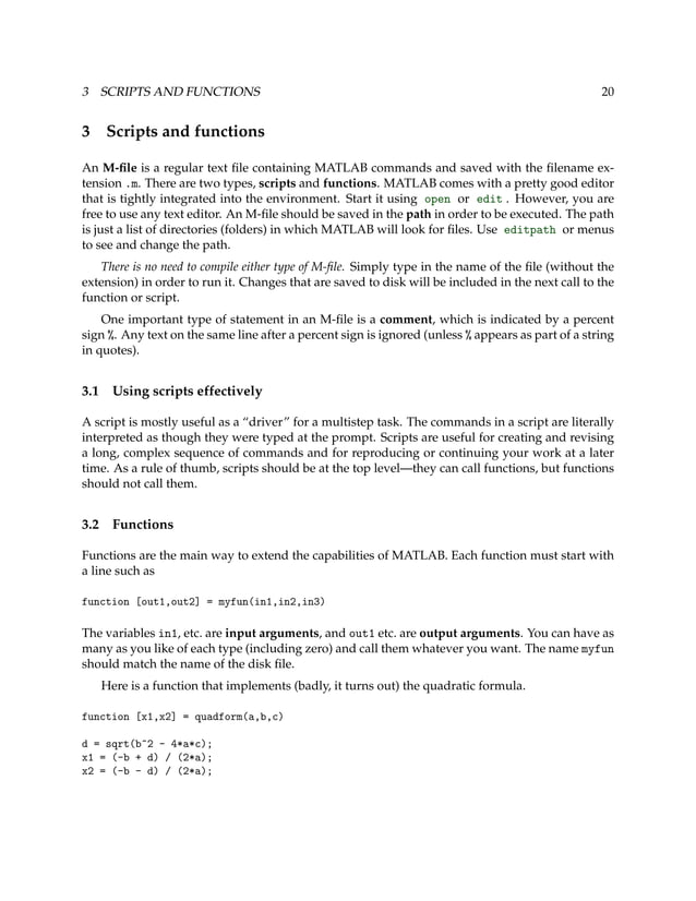Basic matlab for beginners | PDF Basic matlab for beginners | PDF