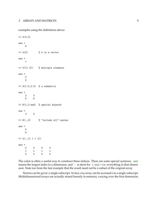Basic matlab for beginners | PDF