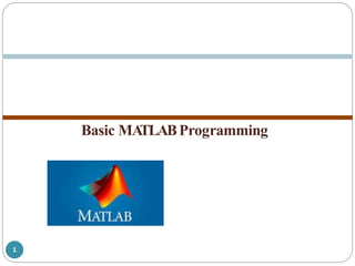 Basic MATLAB Programming PPT.pptx