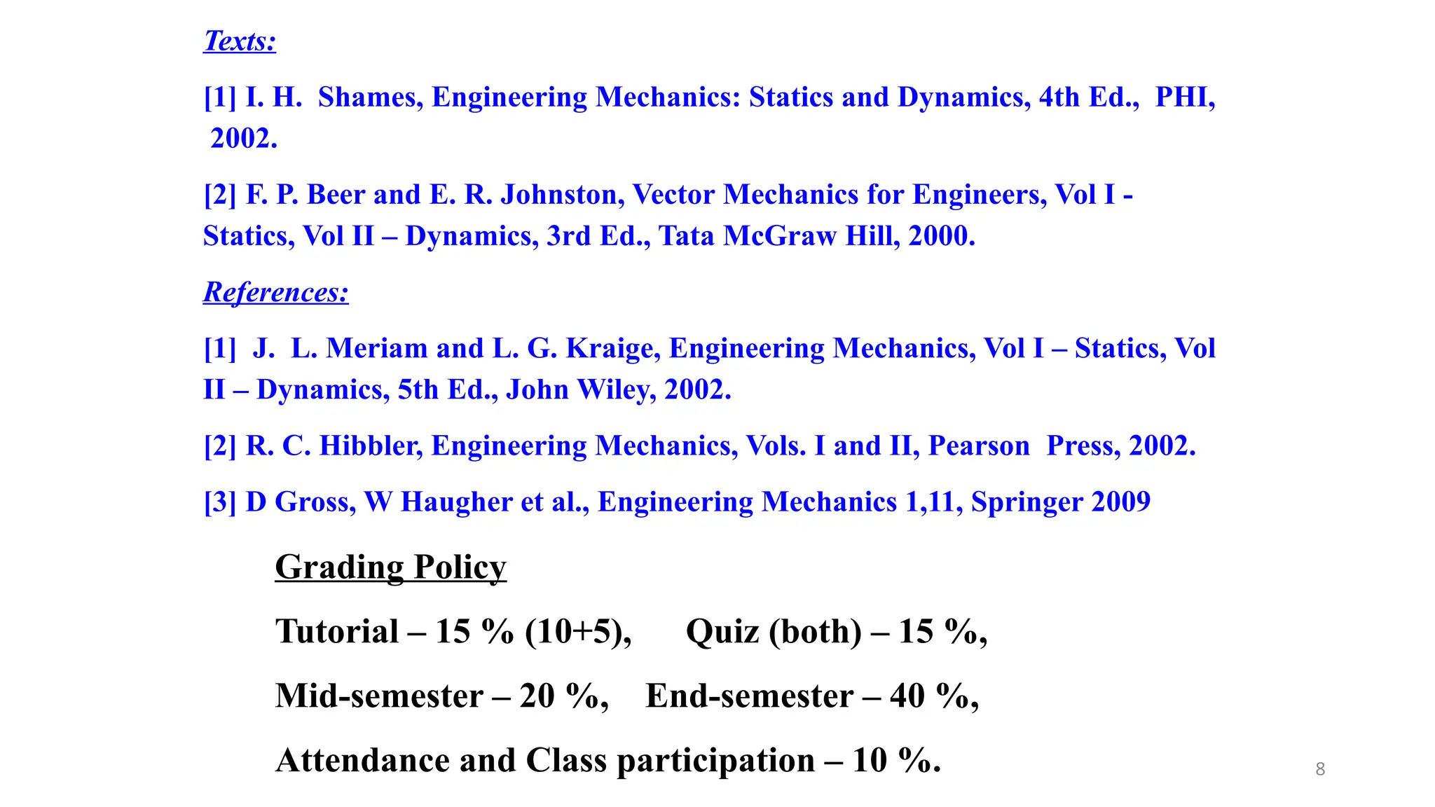 Basic Mechanics Engineering ME101 - revised | PPTX