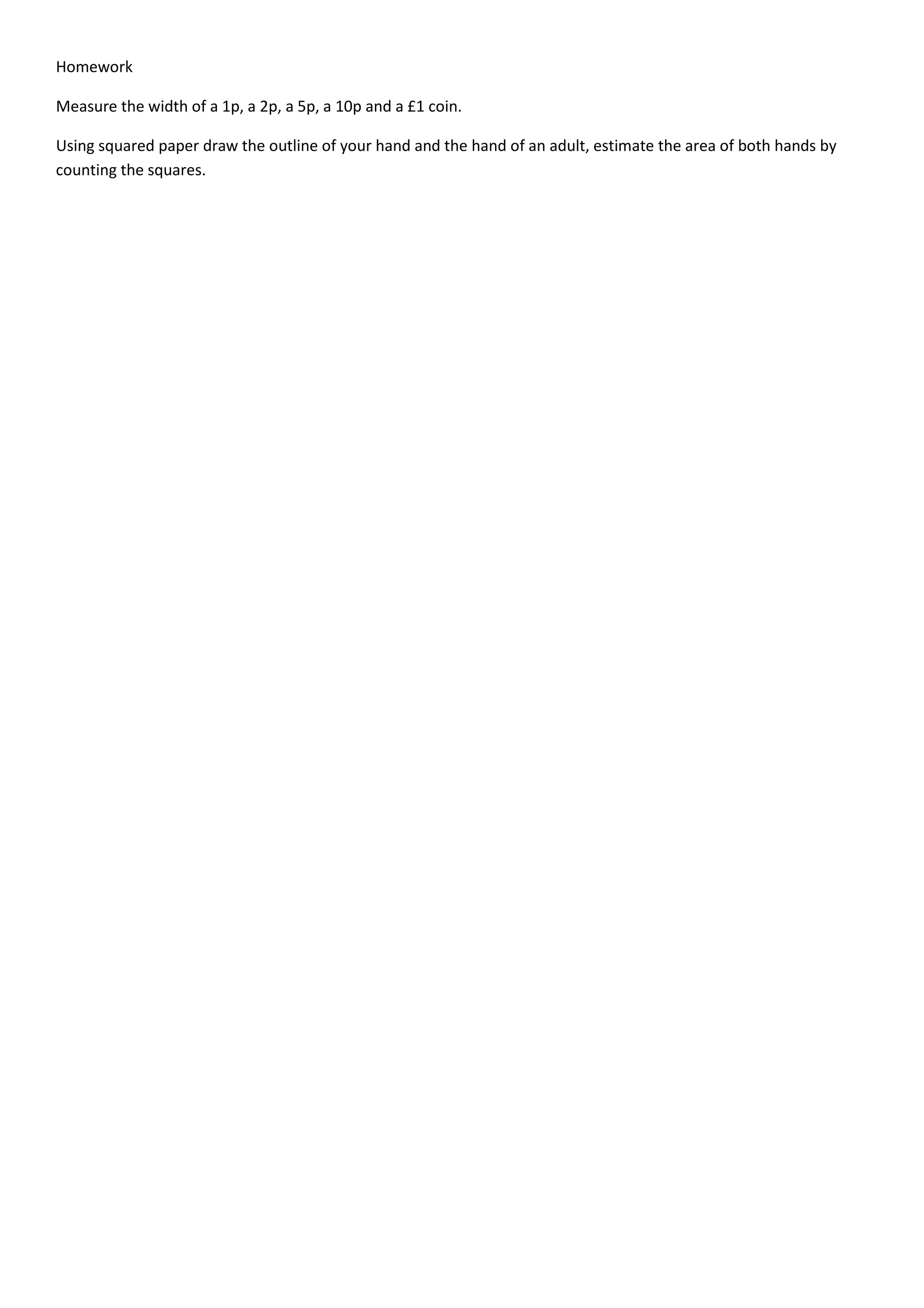 Basic measurement and area from measuring and counting squares | PDF