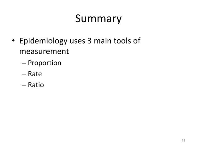 Basic measurements in epidemiology | PPTX