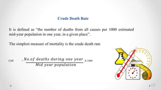 Basic measurements in epidemiology | PPTX