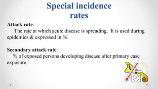 Basic measurements in epidemiology | PPTX