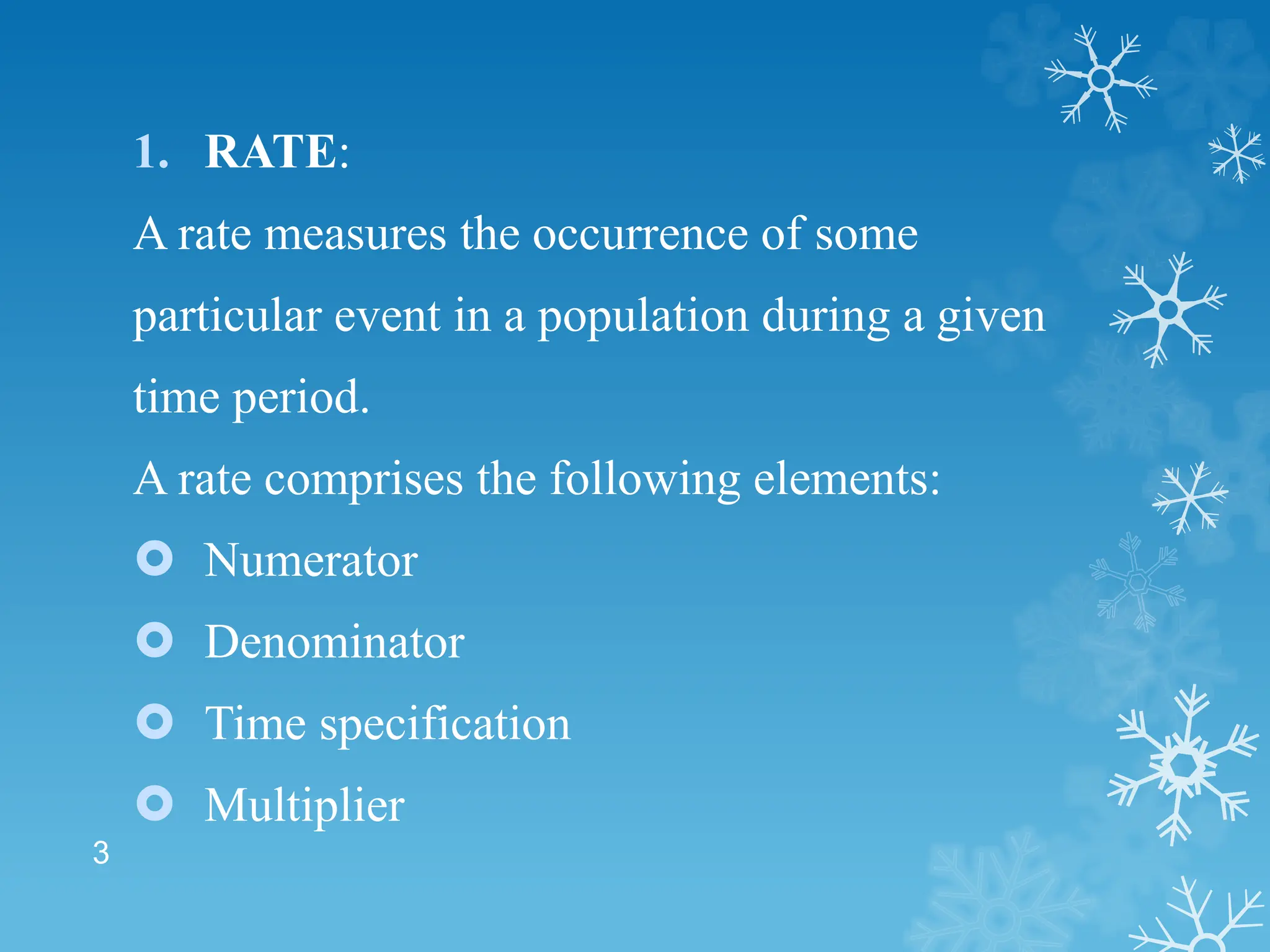 BASIC MEASUREMENTS IN EPIDEMIOLOGY presentation | PPT
