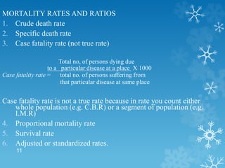 BASIC MEASUREMENTS IN EPIDEMIOLOGY presentation | PPT