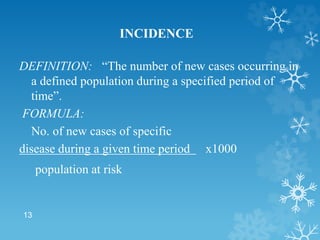 BASIC MEASUREMENTS IN EPIDEMIOLOGY presentation | PPT
