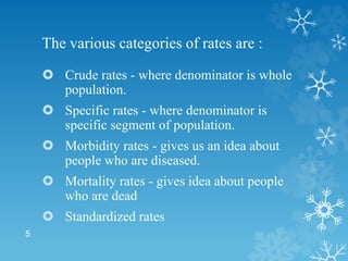 BASIC MEASUREMENTS IN EPIDEMIOLOGY presentation | PPT