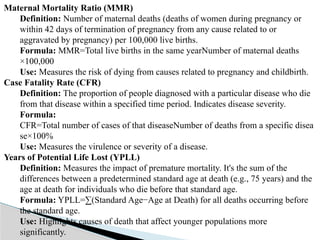 Basic Measures in Epidemiology Ratio,Rate | PPTX