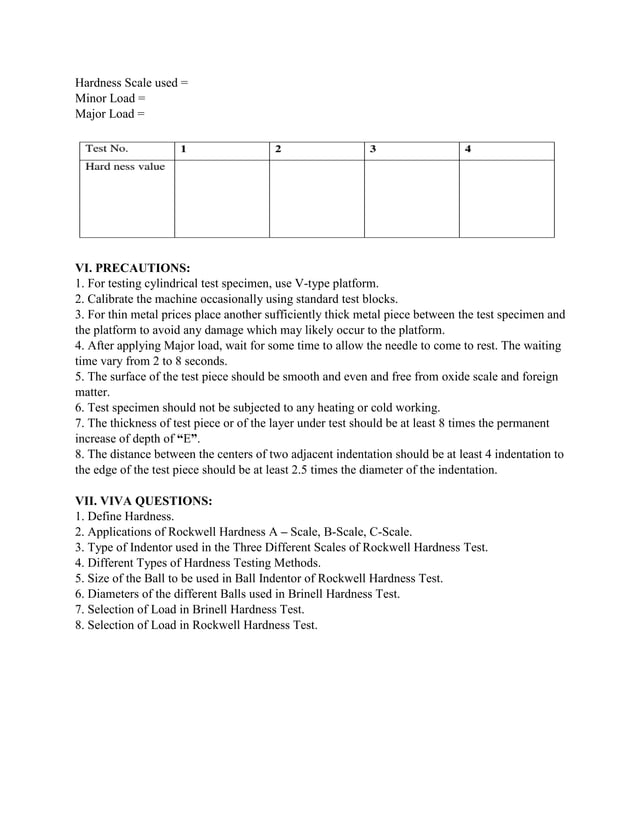 Basic mechanical engineering lab manual (bmep 101-102) by varun pratap singh | PDF | Chemistry ...