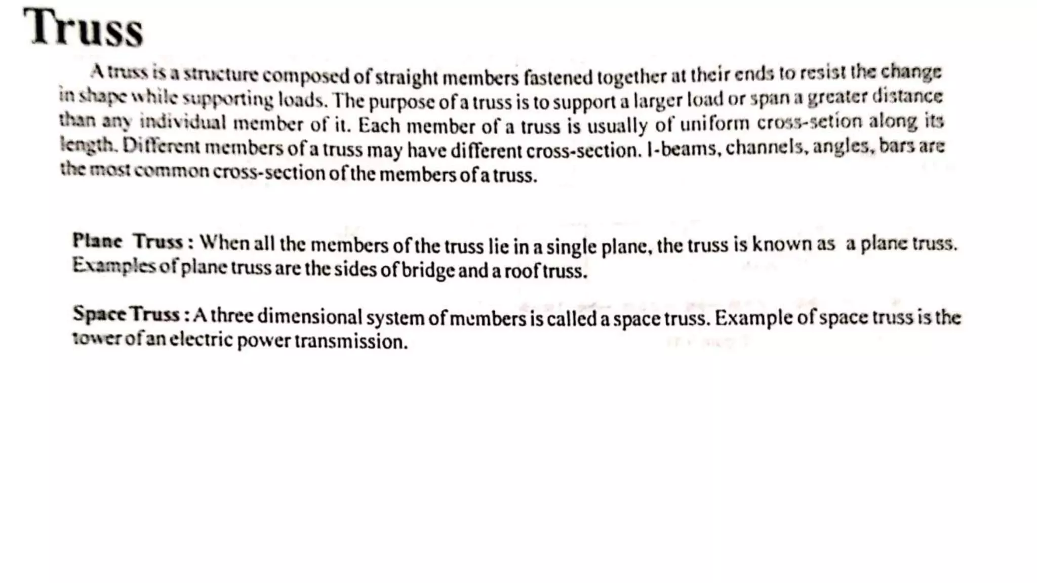 Basic mechanical engineering (BMET-101/102) unit 4- part 3 (truss) by varun pratap singh | PPTX