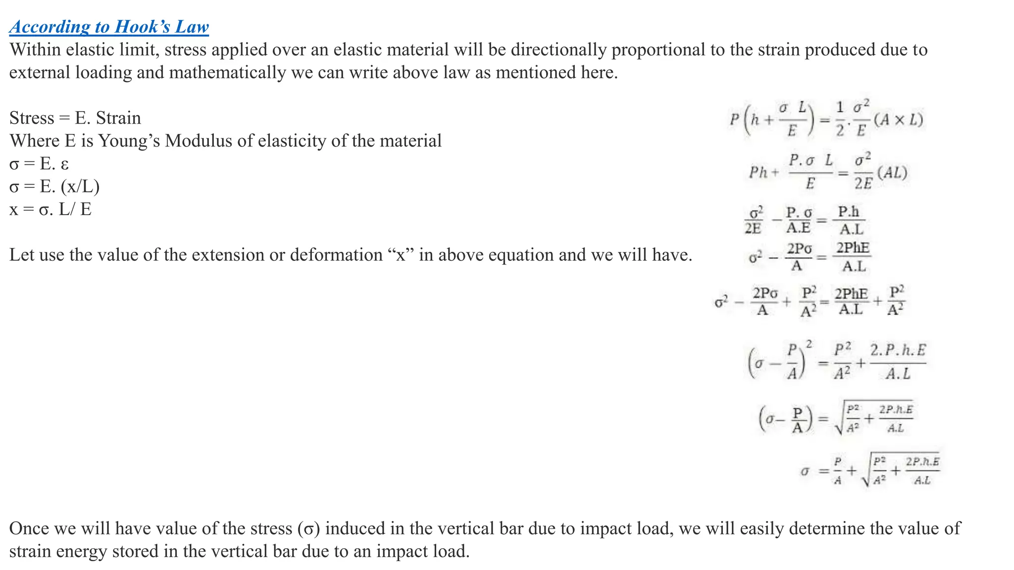 Basic mechanical engineering (BMET-101/102) unit 5 part-1 simple stress ...