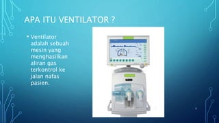 Basic mechanical ventilator for nurse and Medical doctor | PPTX