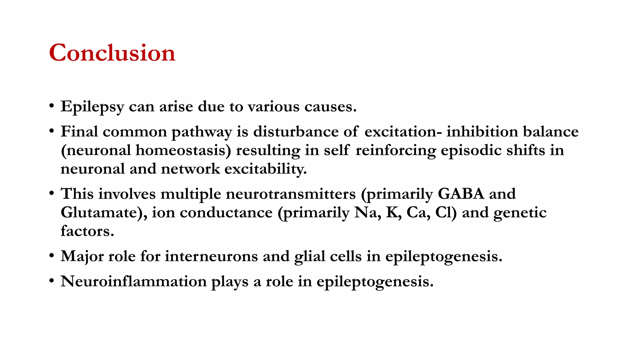 Basic mechanism of epilepsy | PPTX
