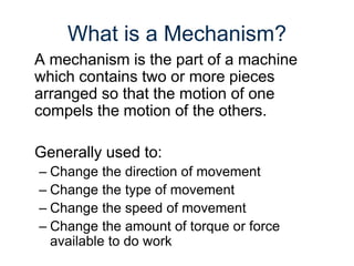 Basic mechanisms | PPTX