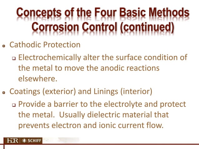 Basic Mechanisms of Corrosion and Corrosion Control for Water and ...