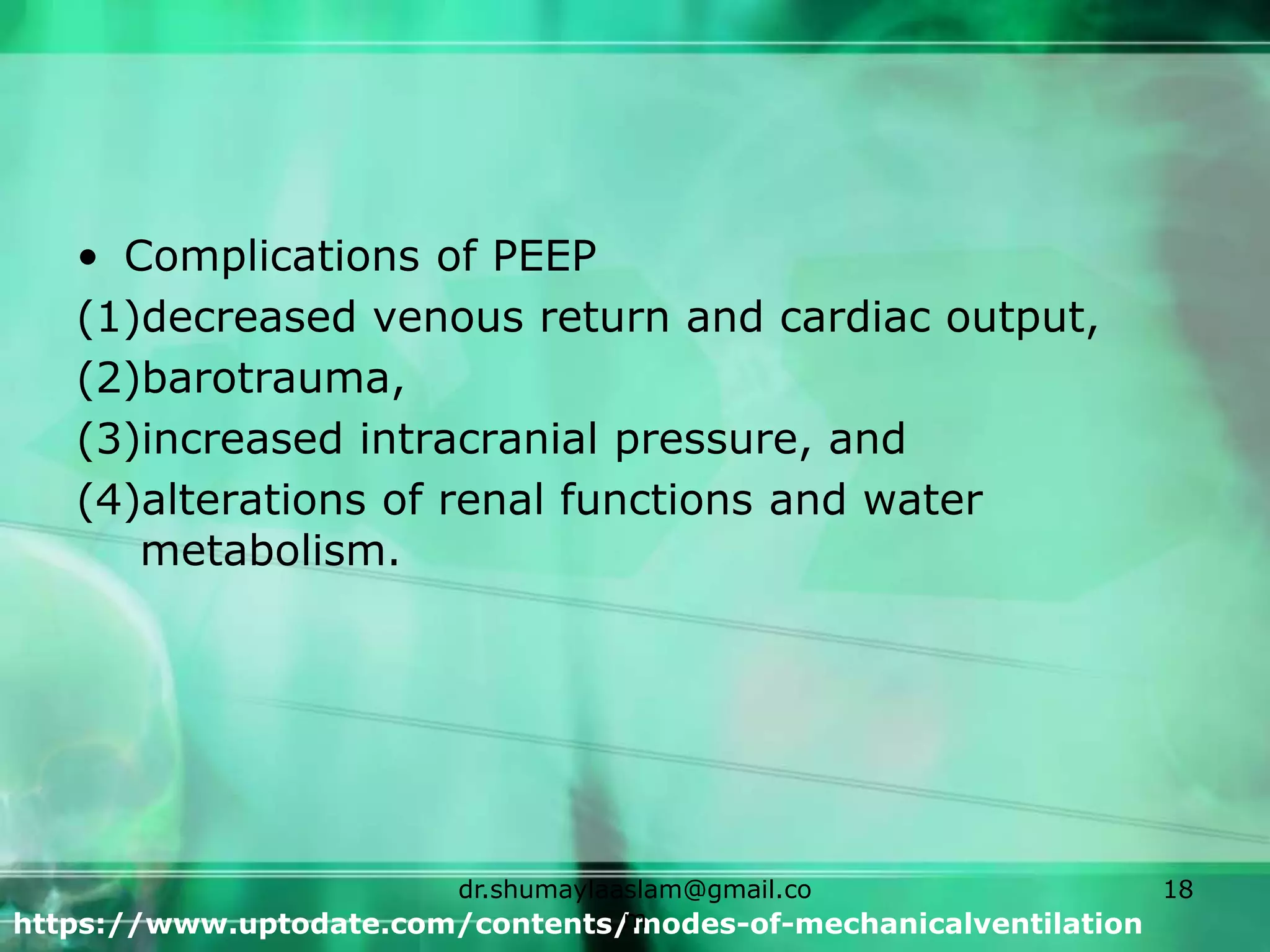 Basic mechanical ventilation settings | PPTX