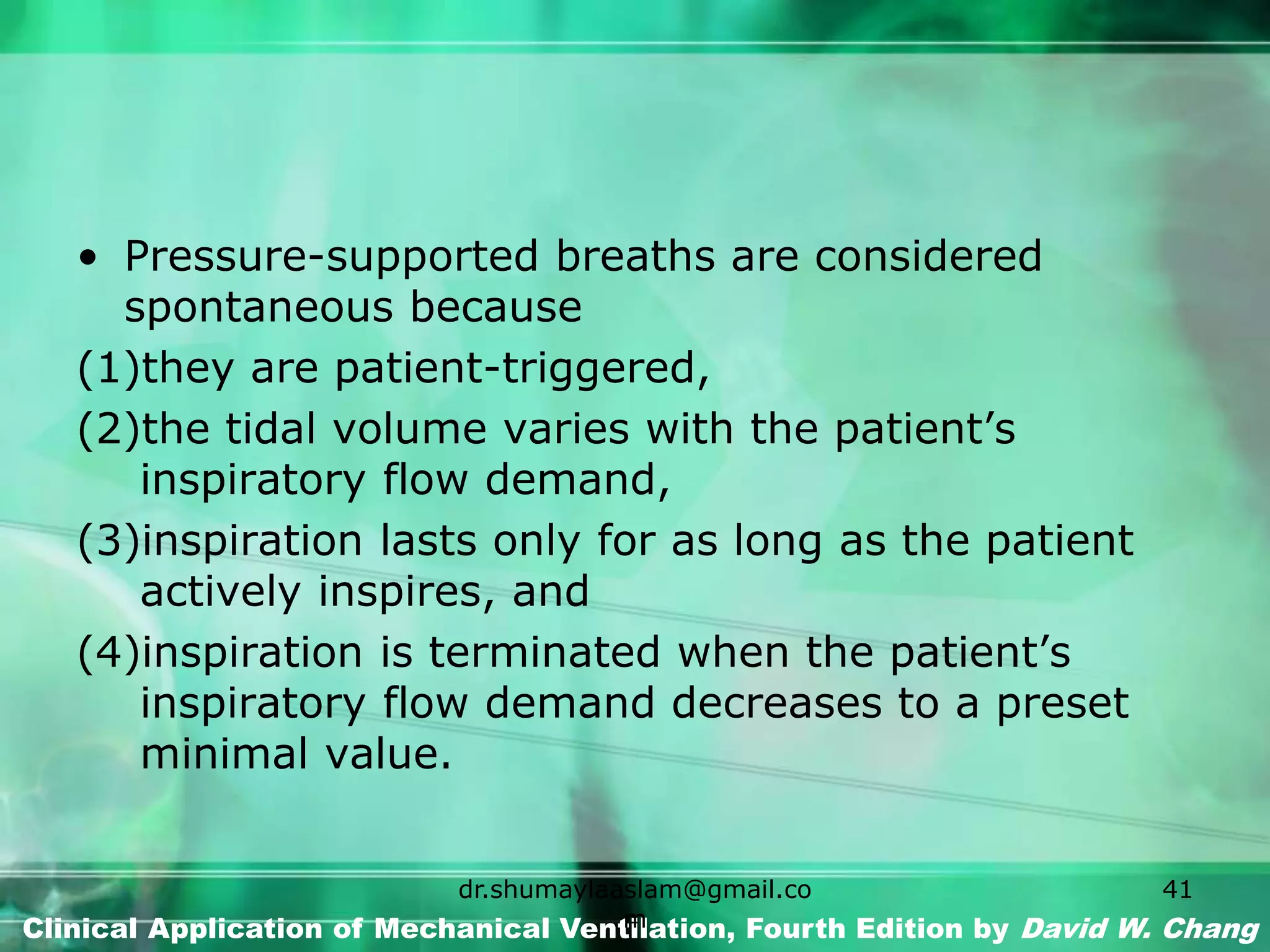 Basic mechanical ventilation settings | PPTX