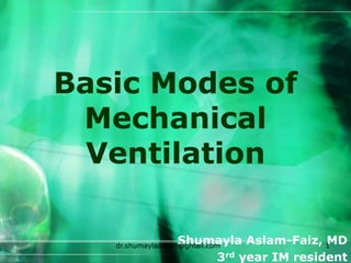 Basic mechanical ventilation settings | PPTX