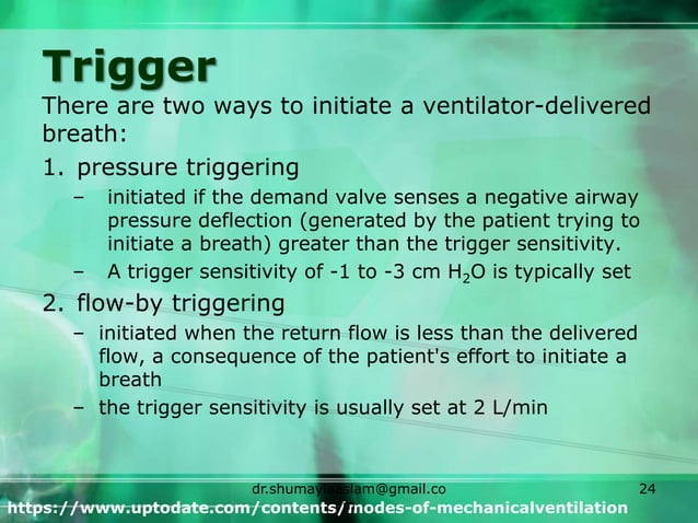 Basic mechanical ventilation settings | PPTX | Lung and Respiratory ...