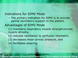 Basic mechanical ventilation settings | PPTX