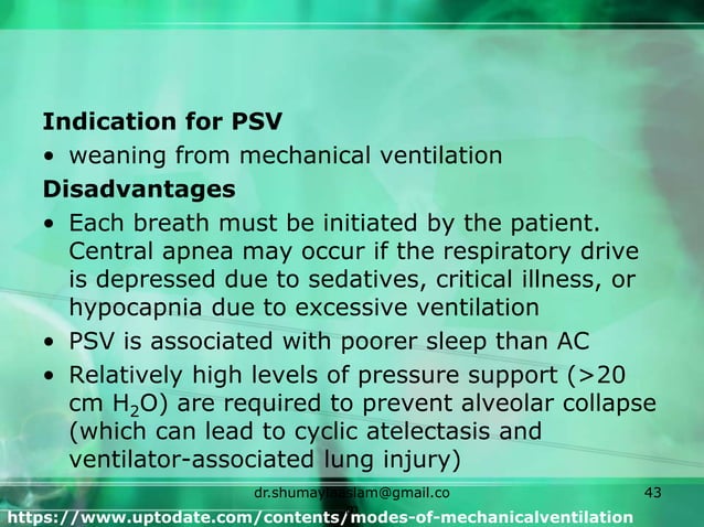 Basic mechanical ventilation settings | PPTX | Lung and Respiratory ...