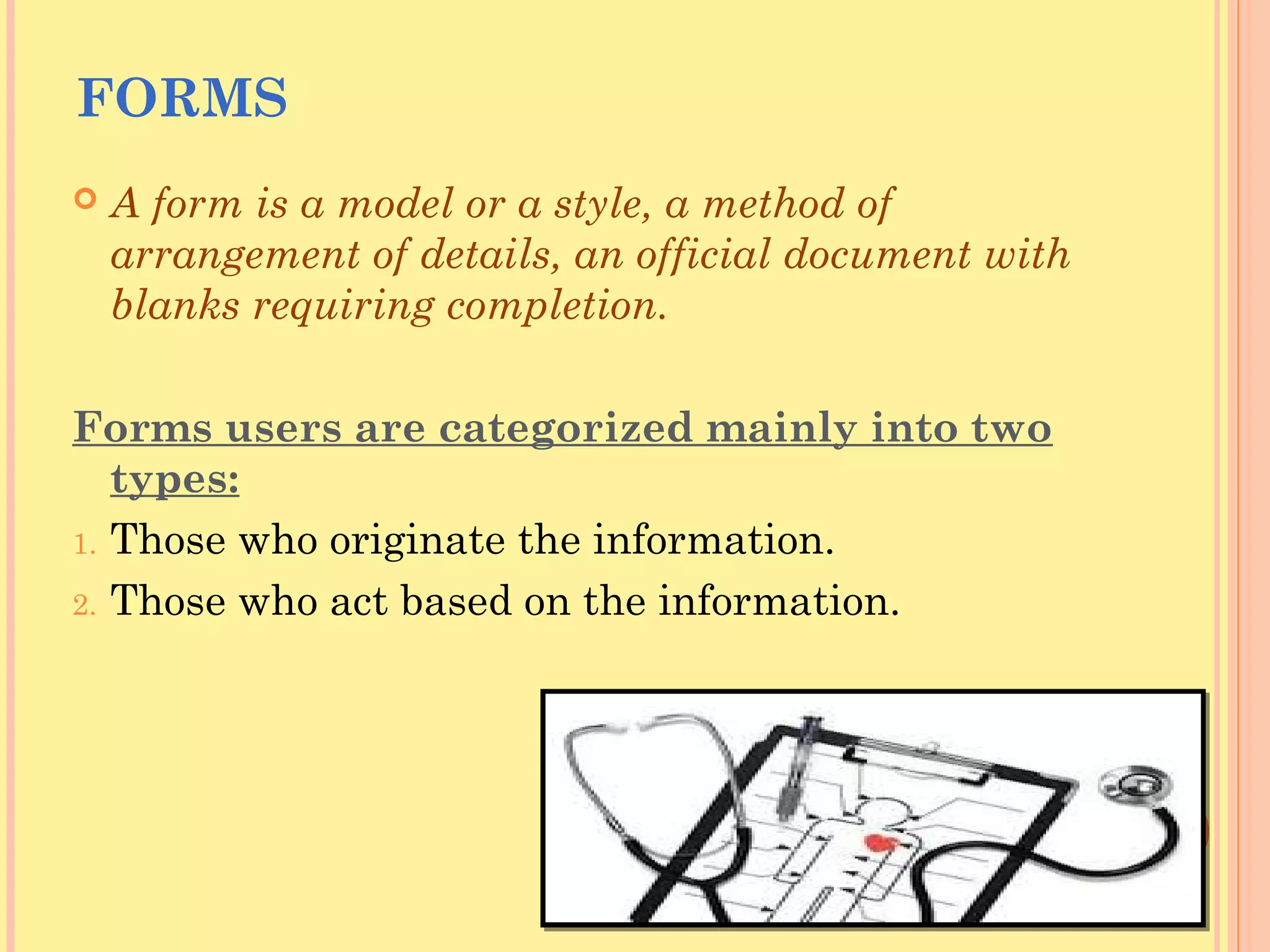 Basic medical record forms and design | PPT