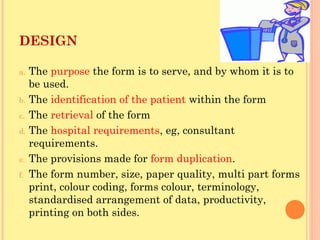 Basic medical record forms and design | PPT