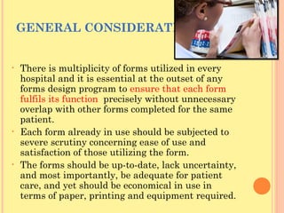 Basic medical record forms and design | PPT