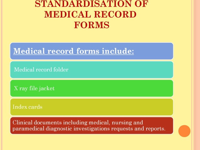 Basic medical record forms and design | PPT
