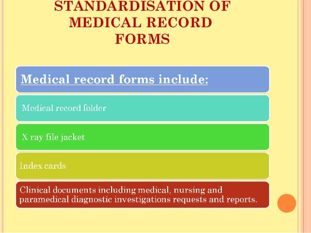 Basic medical record forms and design