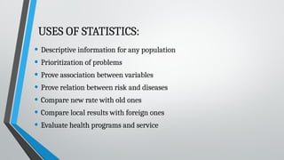 Basic medical statistics1234567891234567 | PPT