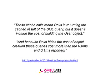 Basic memoization in Ruby | PPTX | Databases | Computer Software and Applications