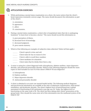 Basic mental health nursing concepts chp 1 | PDF