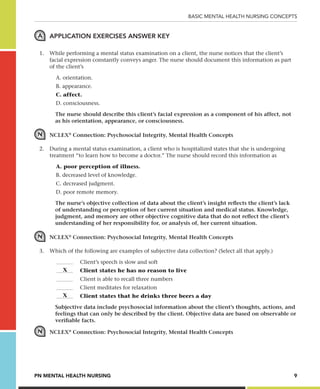 Basic mental health nursing concepts chp 1 | PDF