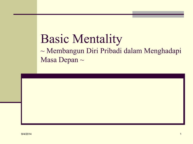 Basic Mentality | PPT
