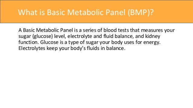 Basic Metabolic Panel (BMP)