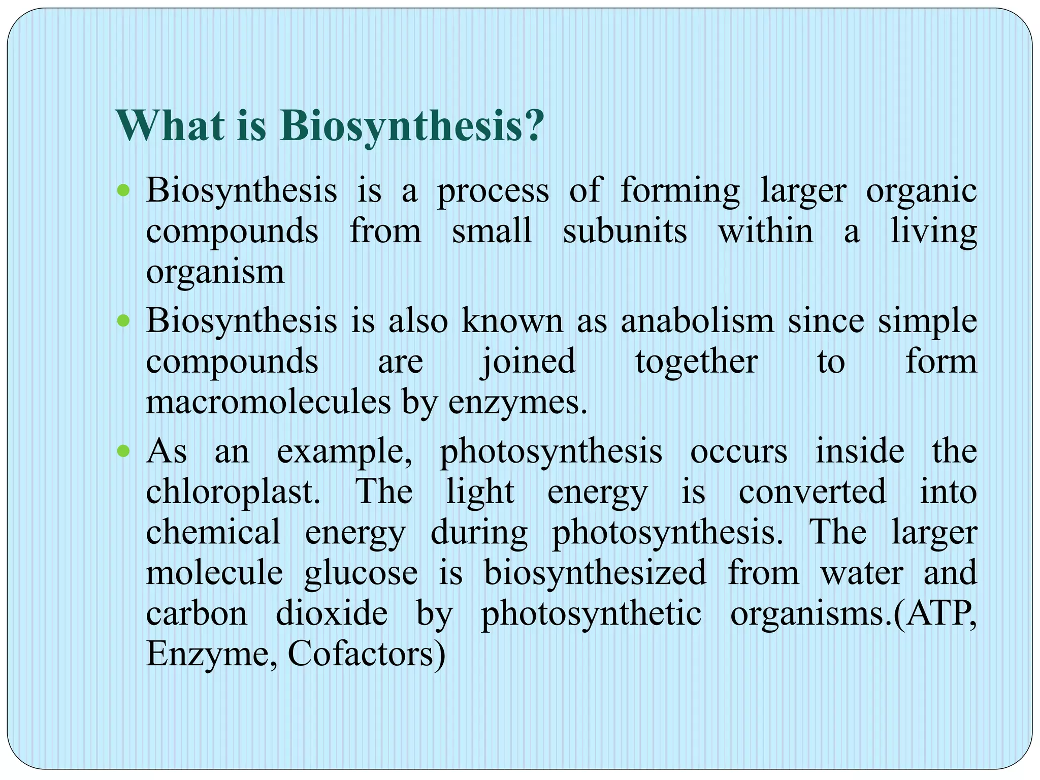 Basic metabolic pathway : Introduction | PPTX