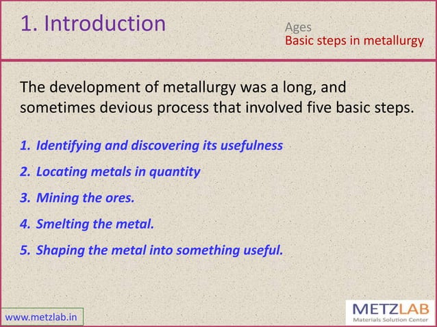 Basic metallurgy | PPTX