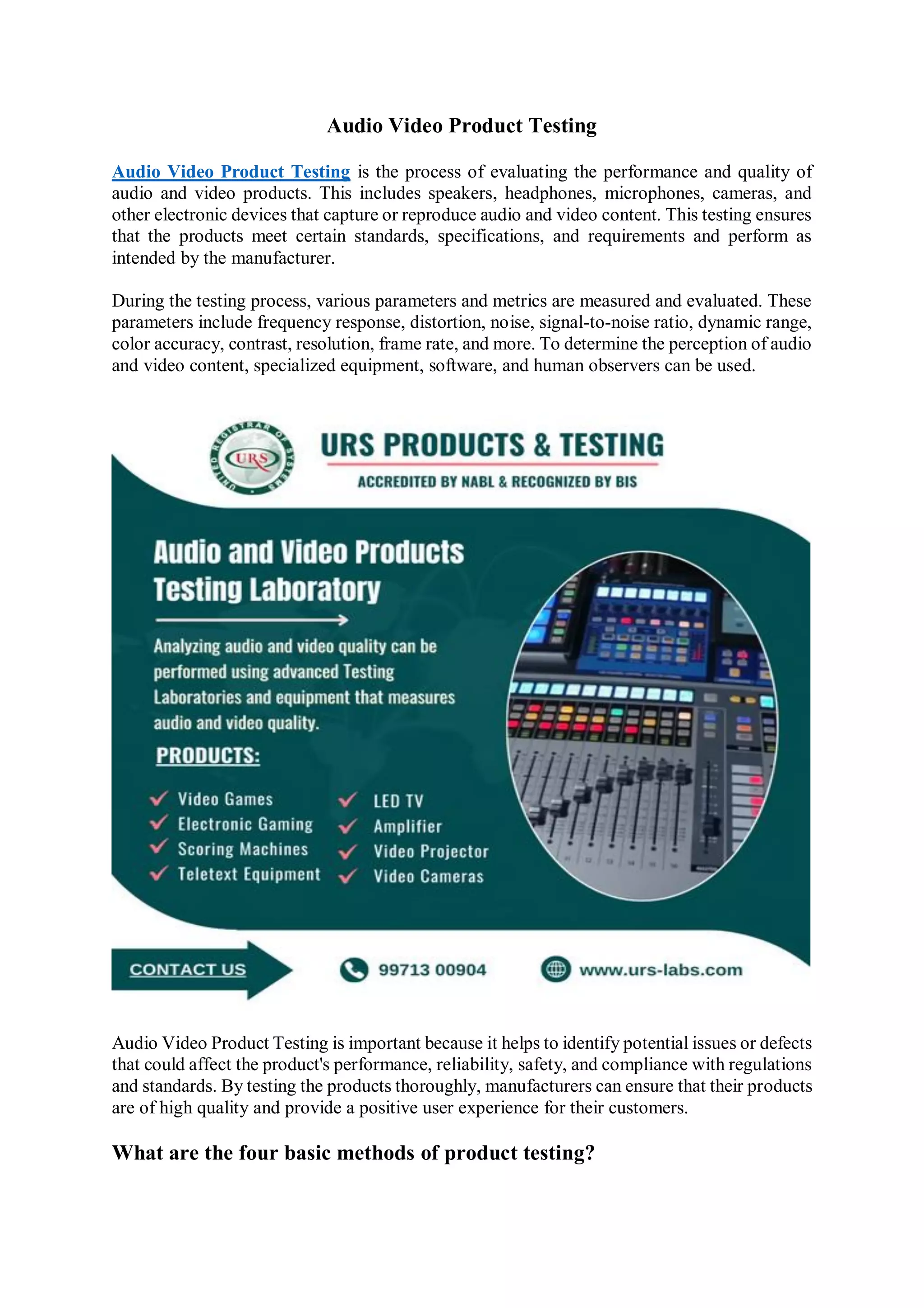 Basic Methods of Audio Video Product Testing.pdf